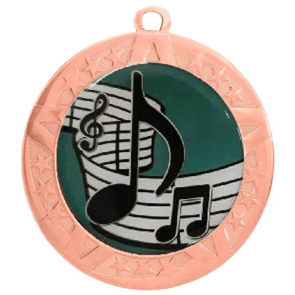 Bronze Music Medal (2 inch, T Series) | Music Medals