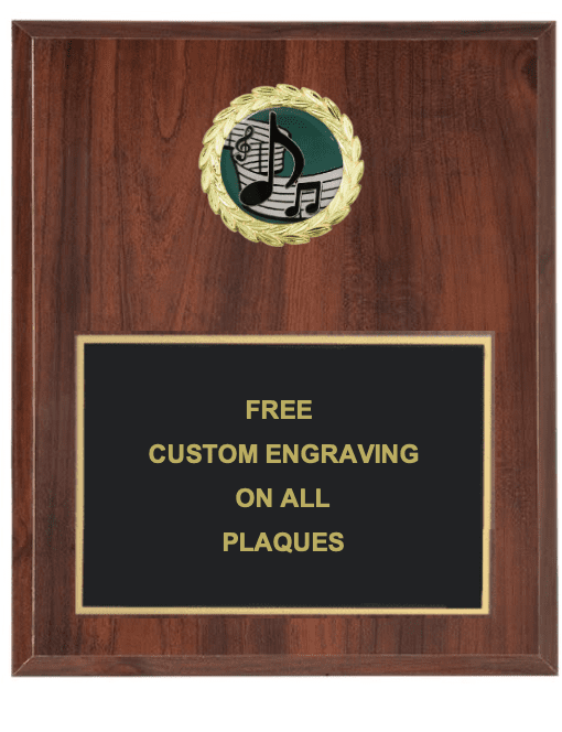 Beautiful Music Insert Plaque from | Cherry Insert Plaques