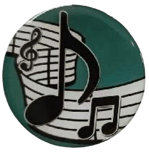 Colorful Music Epoxy-Covered Insert Decals | TrophyCentral