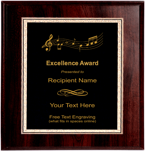 Music Plaques, Music Award Plaque | TrophyCentral