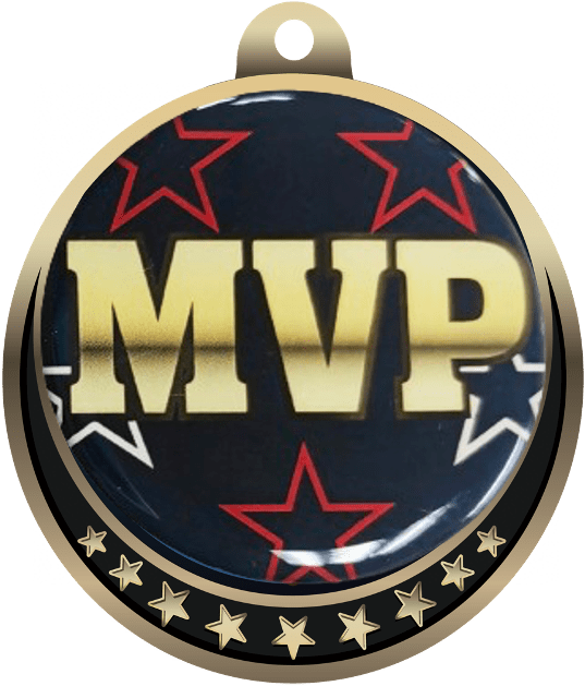 Colorful MVP Insert Medals | TrophyCentral