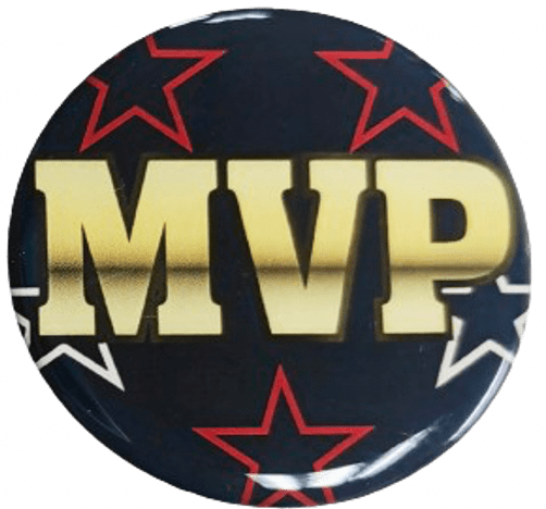 Colorful MVP Epoxy-Covered Insert Stickers | TrophyCentral