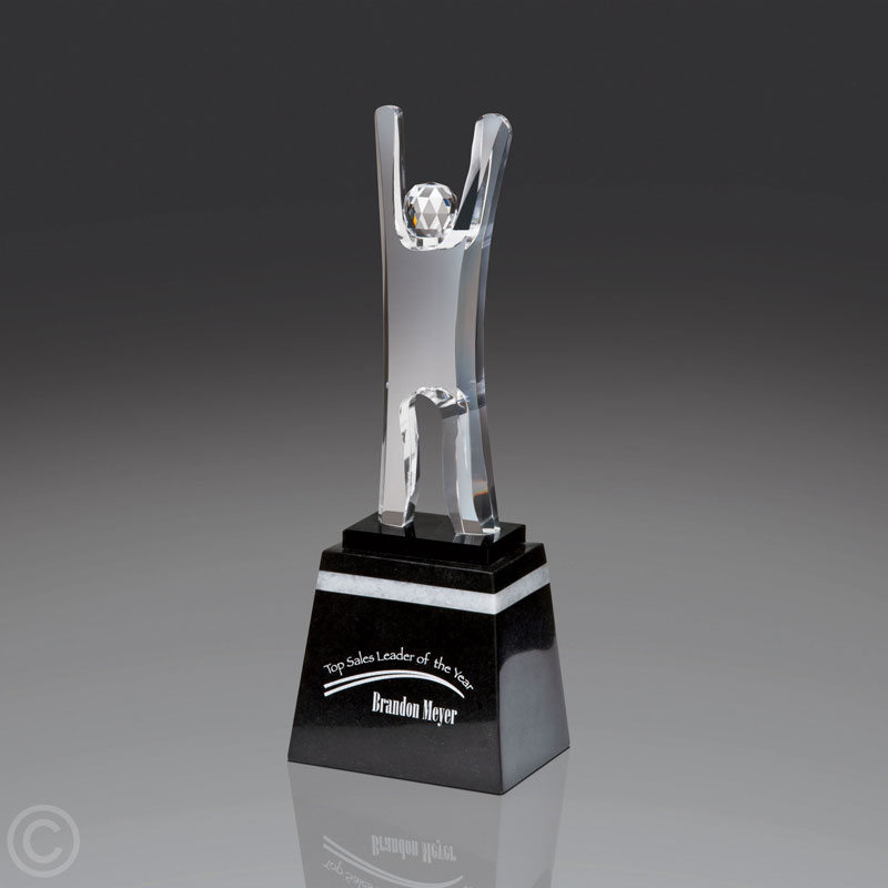 Optica Alergria Crystal Award - TrophyCentral