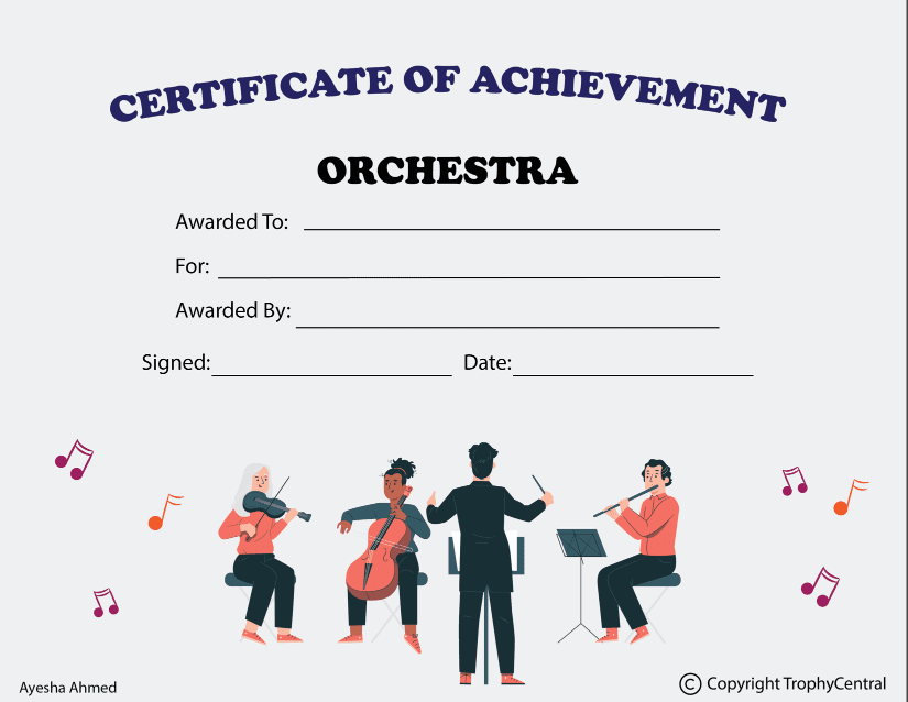 Free Orchestra Template | TrophyCentral