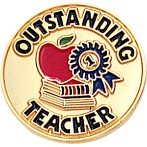 Outstanding Teacher Lapel Pins | TrophyCentral