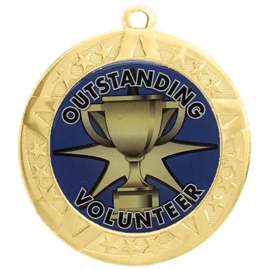 Gold Outstanding Volunteer Medal (2 inch, T Series)
