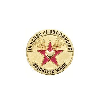 Outstanding Volunteer Pins | TrophyCentral
