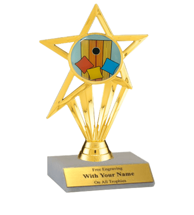 Participation Insert Trophy - Cornhole | TrophyCentral