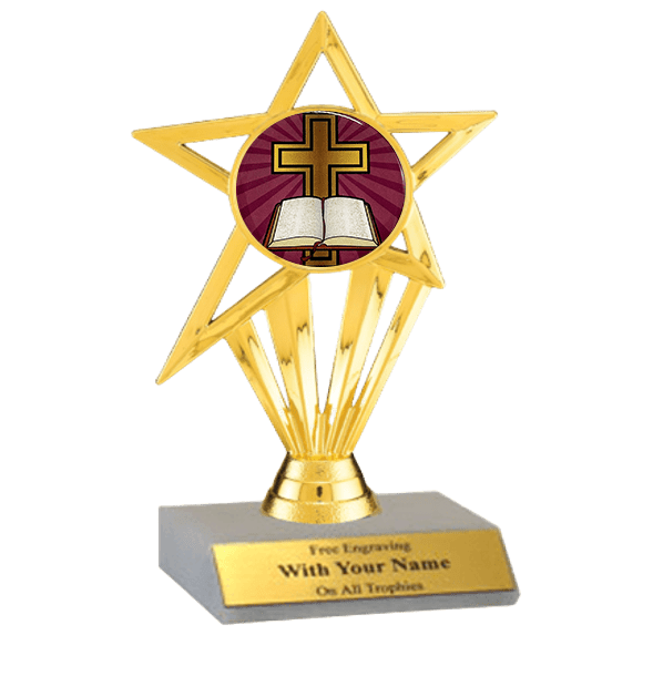 Participation Insert Trophy - Cross | TrophyCentral