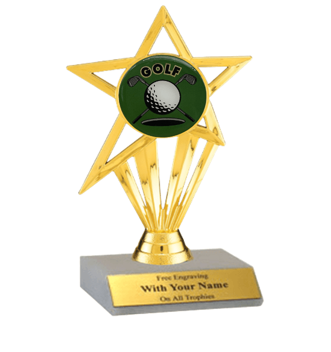 Participation Insert Trophy - Golf | TrophyCentral