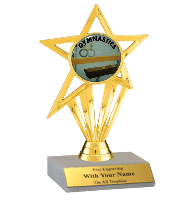 Participation Insert Trophy - Gymnastics | TrophyCentral
