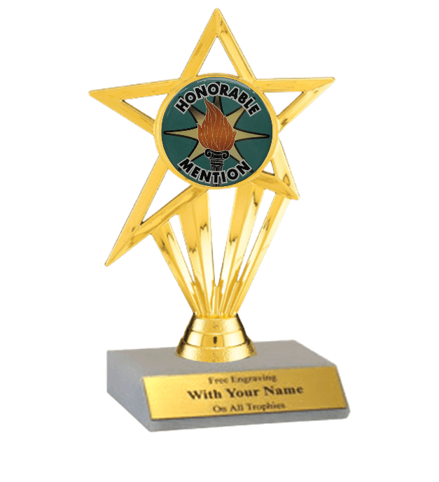 Participation Insert Trophy - Honorable Mention | TrophyCentral