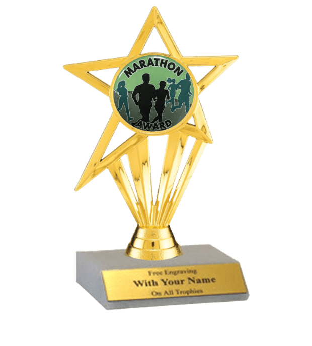 Participation Insert Trophy - Marathon | Marathon Trophies