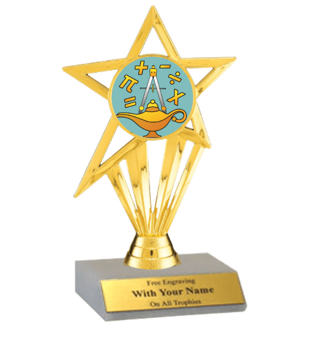 Participation Insert Trophy - math | TrophyCentral