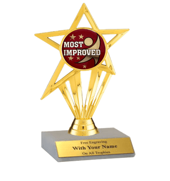 Participation Insert Trophy - Most Improved | TrophyCentral