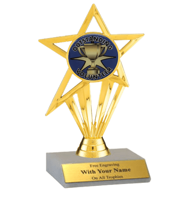 Participation Insert Trophy - Volunteer | TrophyCentral