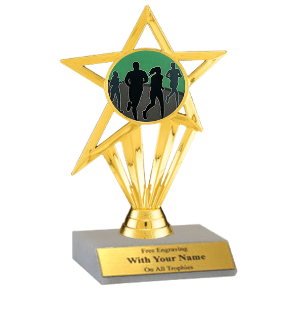 Participation Insert Trophy - Running | TrophyCentral