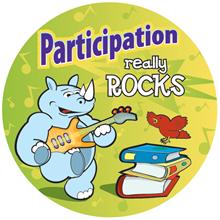 Participation Really Rocks Motivational Stickers | TrophyCentral