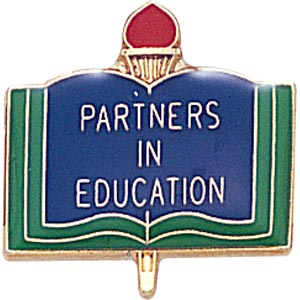 Partners In Education Lapel Pins | TrophyCentral