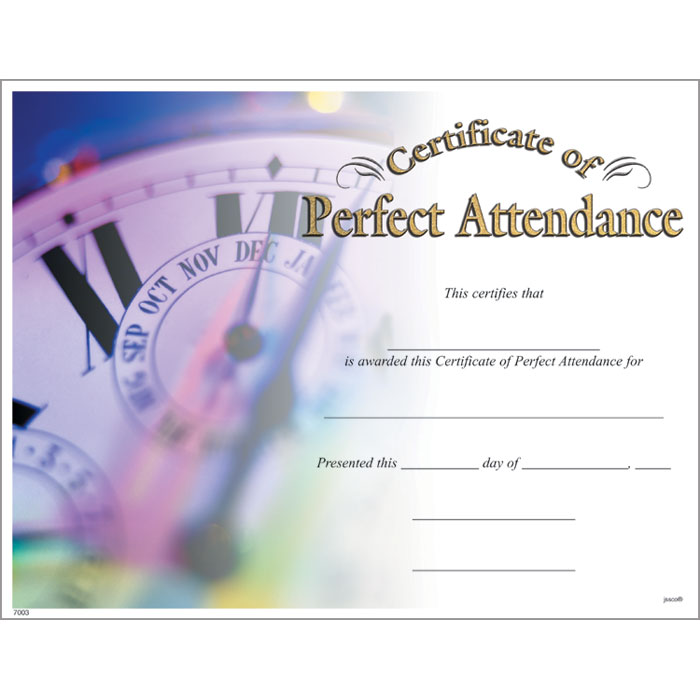 Certificate of Perfect Attendance | TrophyCentral