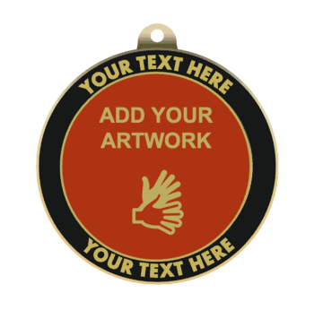 Medals with Custom Logo & Personalized Front Rim for School, Event or ...