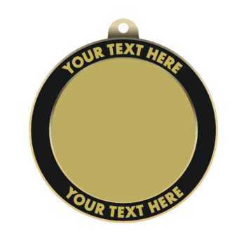 Medals with Custom Logo & Personalized Rim for Event or Organizational Name