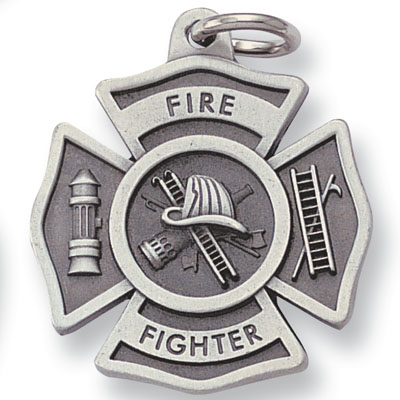 Firefighter Keychain, Pewter Firefighter Key chains | TrophyCentral