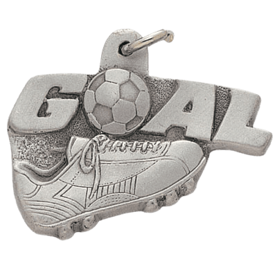 Soccer Keychain, Pewter Soccer Keychains