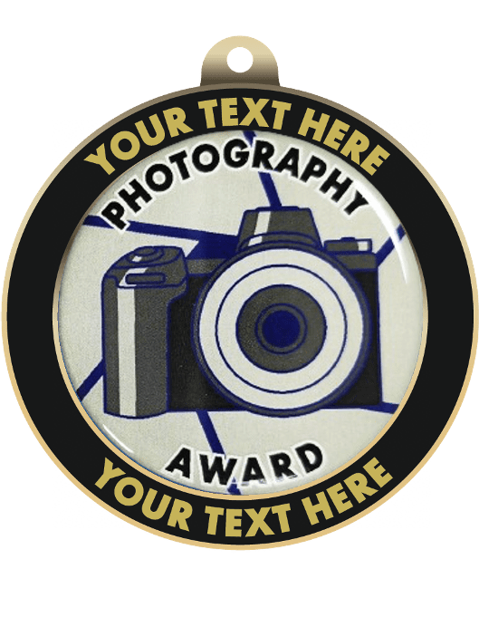 Photography Insert Medals with Personalized Front Rim