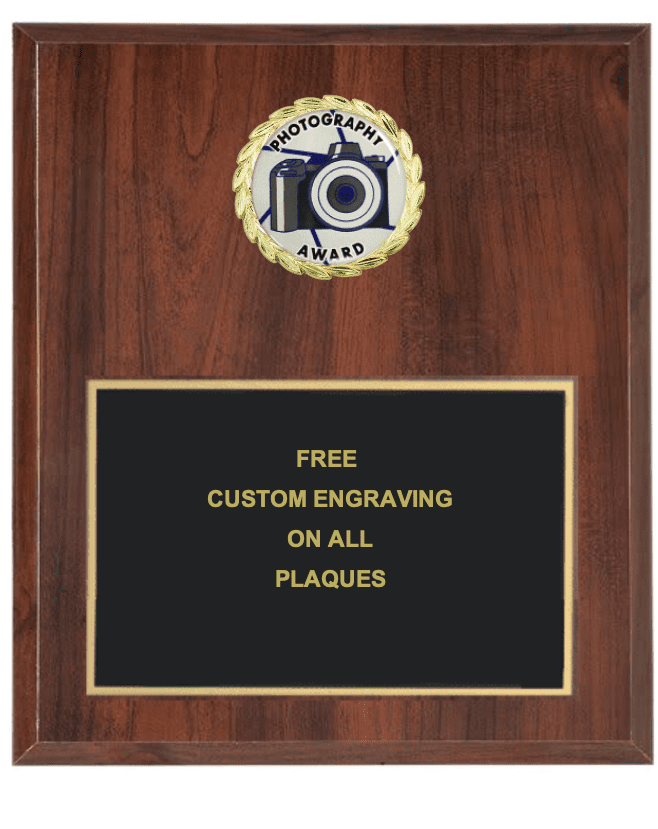Beautiful Photography Insert Plaque from | Photography Trophies