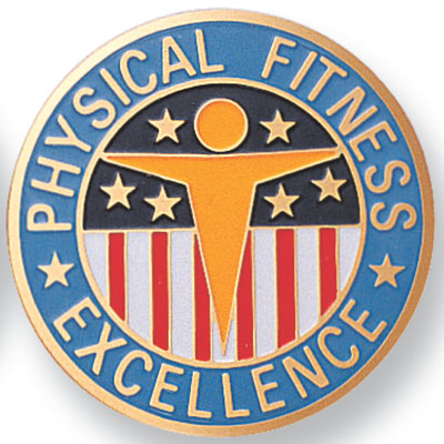Physical Fitness Medal Inserts (Etched)