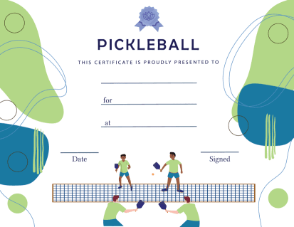 Pickleball Men's Doubles Template | Trophy Central