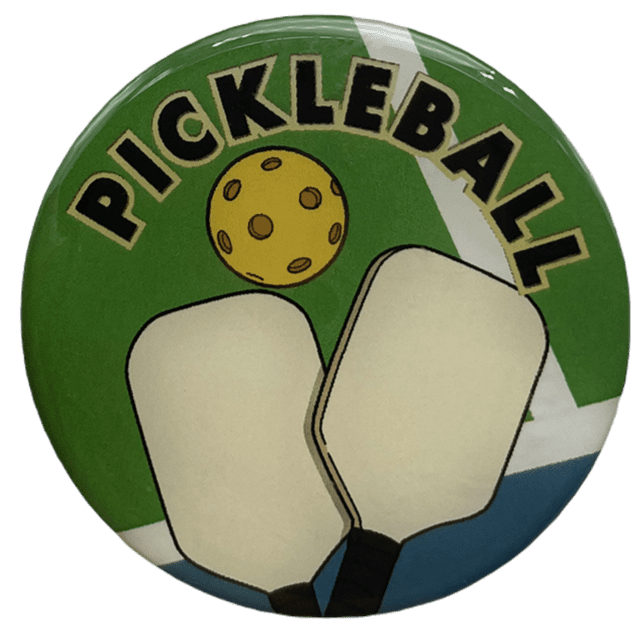 Colorful Pickleball Epoxy-Covered Insert Decals | TrophyCentral