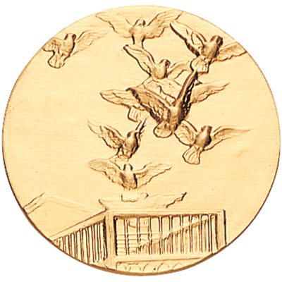 Pigeons Flying Medal Inserts (Litho)