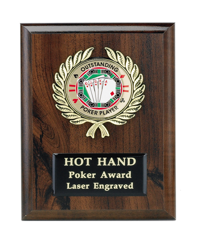 Poker Plaque (5" x 7") | TrophyCentral