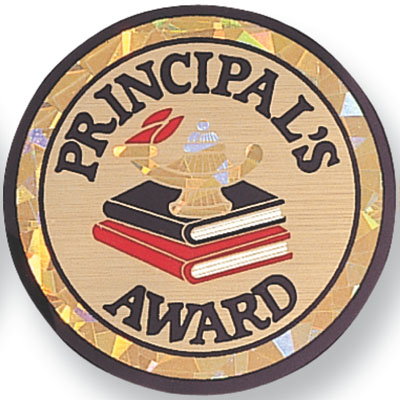 2" Mylar Principal's Award Medal Inserts | TrophyCentral