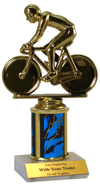 Bicycle Single Column Trophies | Cycling Trophies