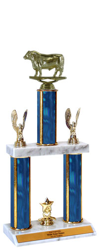 Two Tier Bull Trophies, Bull Trophies with Two Tiers | TrophyCentral