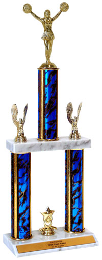 Two Tier Cheerleading Trophies, Cheerleading Trophy with Two Tiers