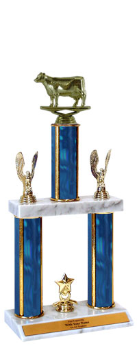 Two Tier Cow Trophies, Cow Trophy with Two Tiers | TrophyCentral