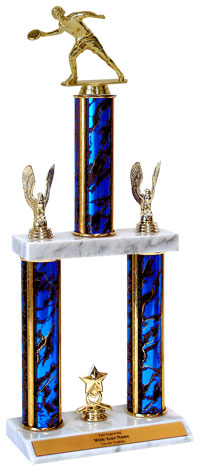 Two Tier Disc Golf Trophy, Disc Golf Trophy with Two Tiers