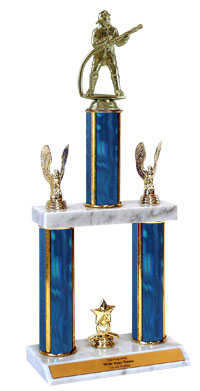 Two Tier Firefighter Trophies | TrophyCentral