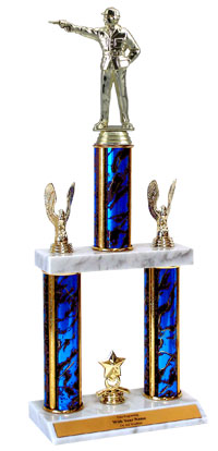 Two Tier Marksman Trophies, Marksman Trophy with Two Tiers