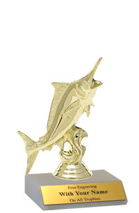 Marlin Fish Trophy Cheap, Participation Trophies - Marlin Fish
