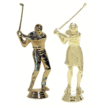 Golf Trophy With 3 Columns, Three-Column Series Trophies - Golf