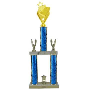 Two Tier Cornhole Trophies, Cornhole Trophy with Two Tiers | TrophyCentral