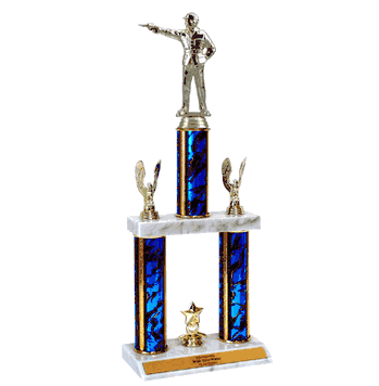 Two Tier Marksman Trophies, Marksman Trophy with Two Tiers