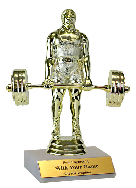 Weightlifting Trophy Cheap, Participation Trophies - Weightlifting