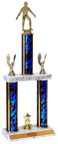 Two Tier Wrestling Trophy | Wrestling Trophies