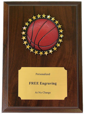 Basketball Plaques, Holographic Basketball Plaque